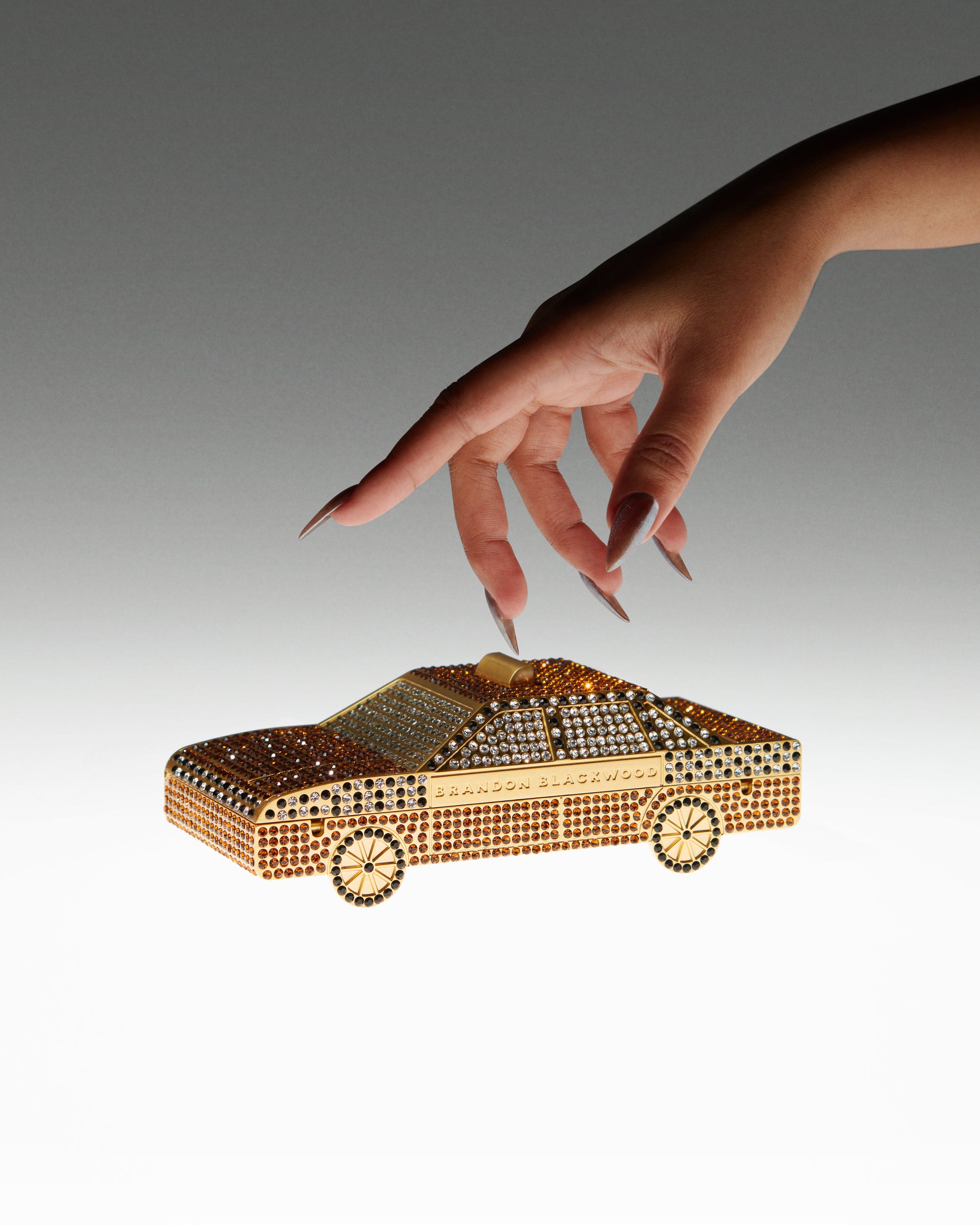 Taxi Crystal Clutch – Brandon Blackwood New York
